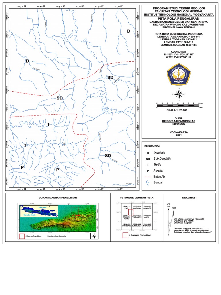 Peta Pola Pengaliran Sungai Asahan | PDF
