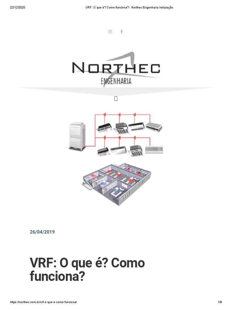 VRF - O Que É - Como Funciona - Northec Engenharia Instalação | PDF ...