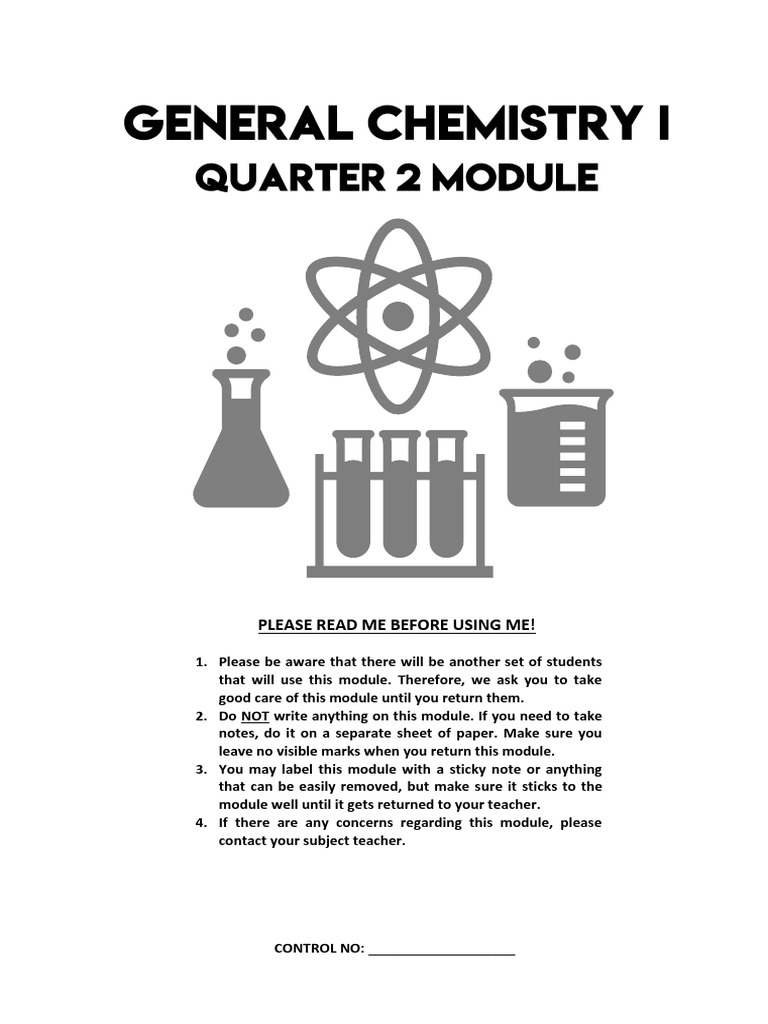 General Chemistry I Quarter 2 Modules | PDF | Atomic Orbital | Electron ...