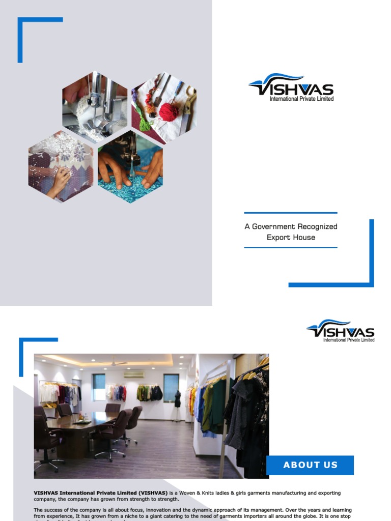 Professional Fashion Company Profile | PDF | Rayon | Knitting