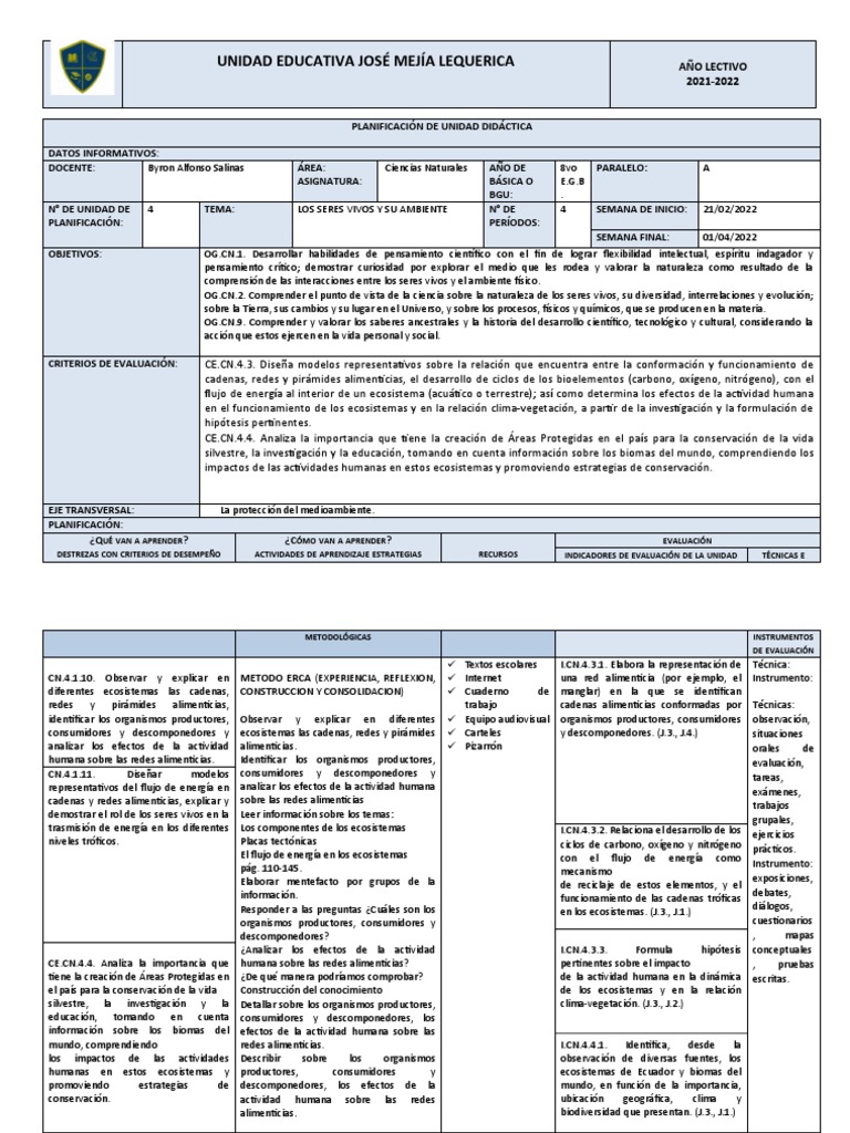 Cadenas y Redes Alimenticias en Ecosistemas | PDF | Ecosistema | Habitat