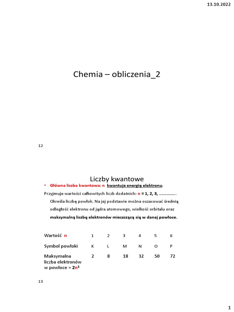 Chemia Obliczenia Zadania 2022 - 2 | PDF