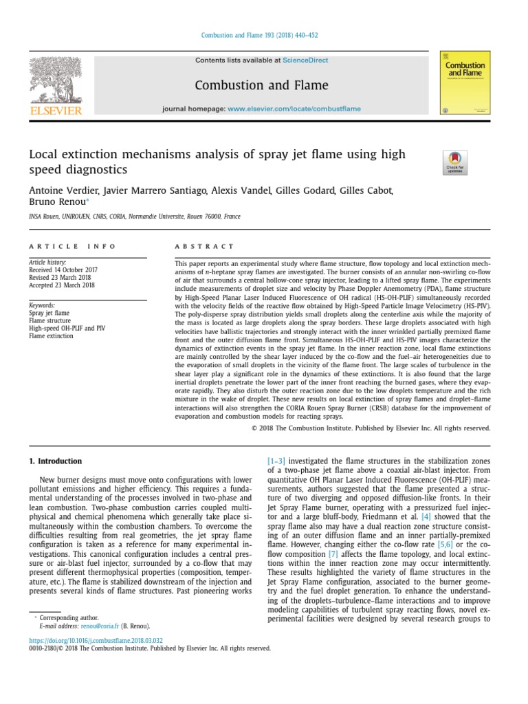 Local Extinction Mechanisms Analysis of Spray Jet Flame Using High ...