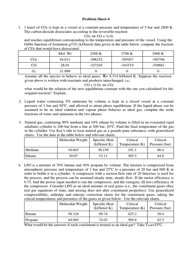 Assignment 4 | PDF | Gases | Carbon Dioxide