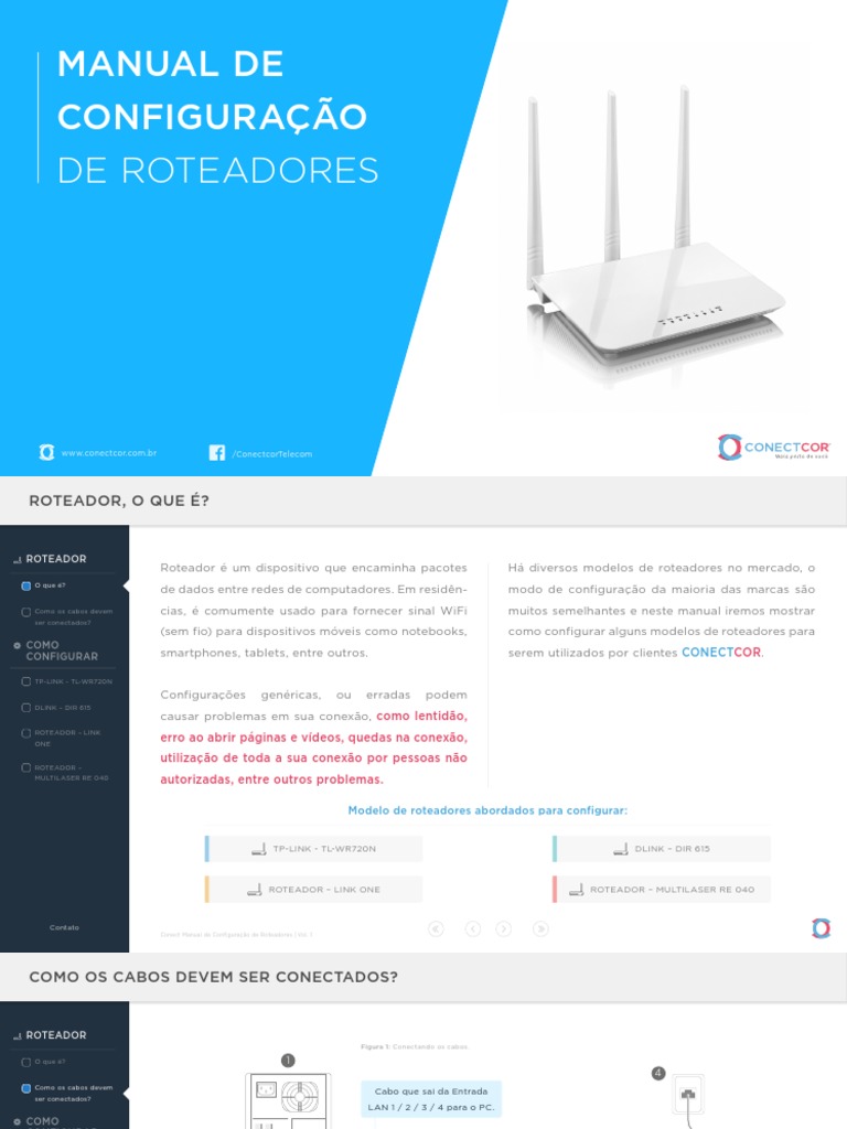 Manual de Configuração de Roteadores | PDF | Roteador (informática ...