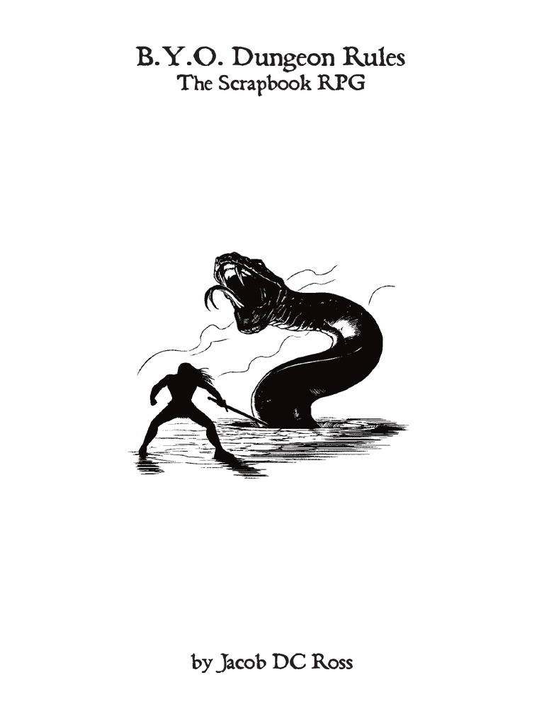 B.Y.O. Dungeon Rules | PDF | Role Playing Games | Storytelling