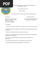 Halimbawa NG Agenda | PDF