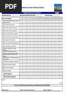 Tyre Inspection Checklist | PDF