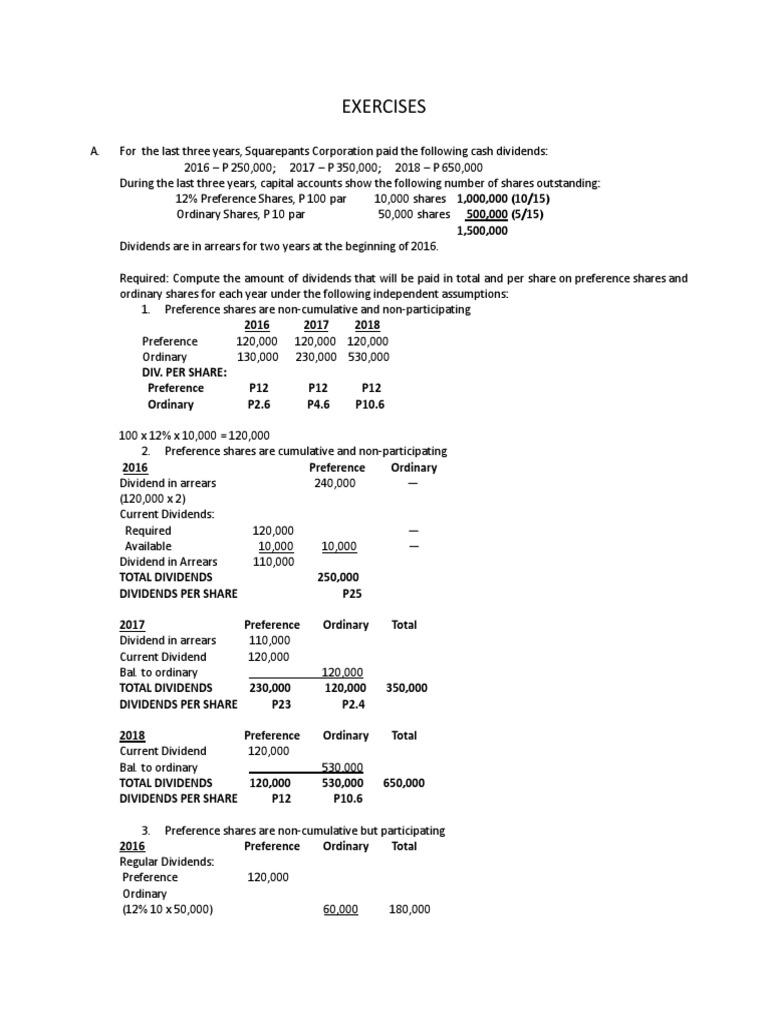 Chapter 9 - Operations, Dividends, BVPS, & EPS | PDF | Preferred Stock | Retained Earnings