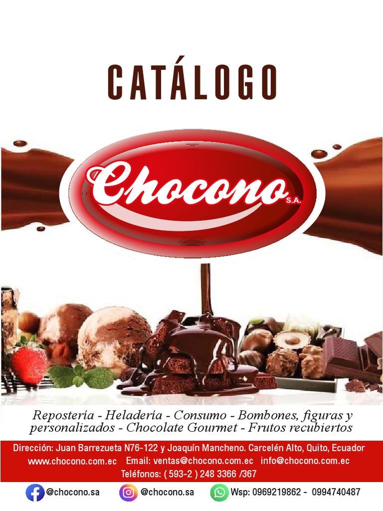 Catalogo Chocono | PDF | Chocolate | Bocadillos