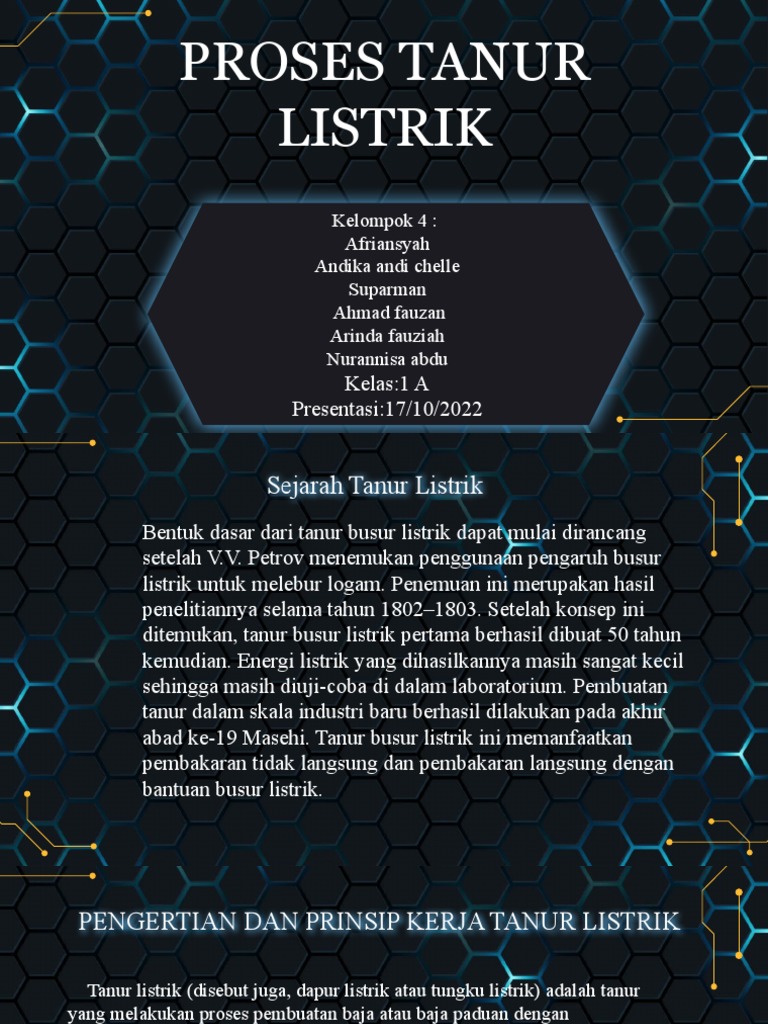 Sejarah dan Proses Tanur Listrik | PDF | Seni | Sains & Matematika