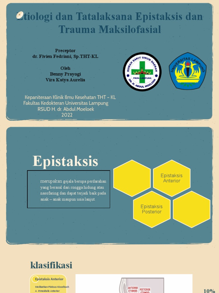 MATDAS 14 - Epistaksis Dan Trauma Maksilofasial | PDF | Sains & Matematika