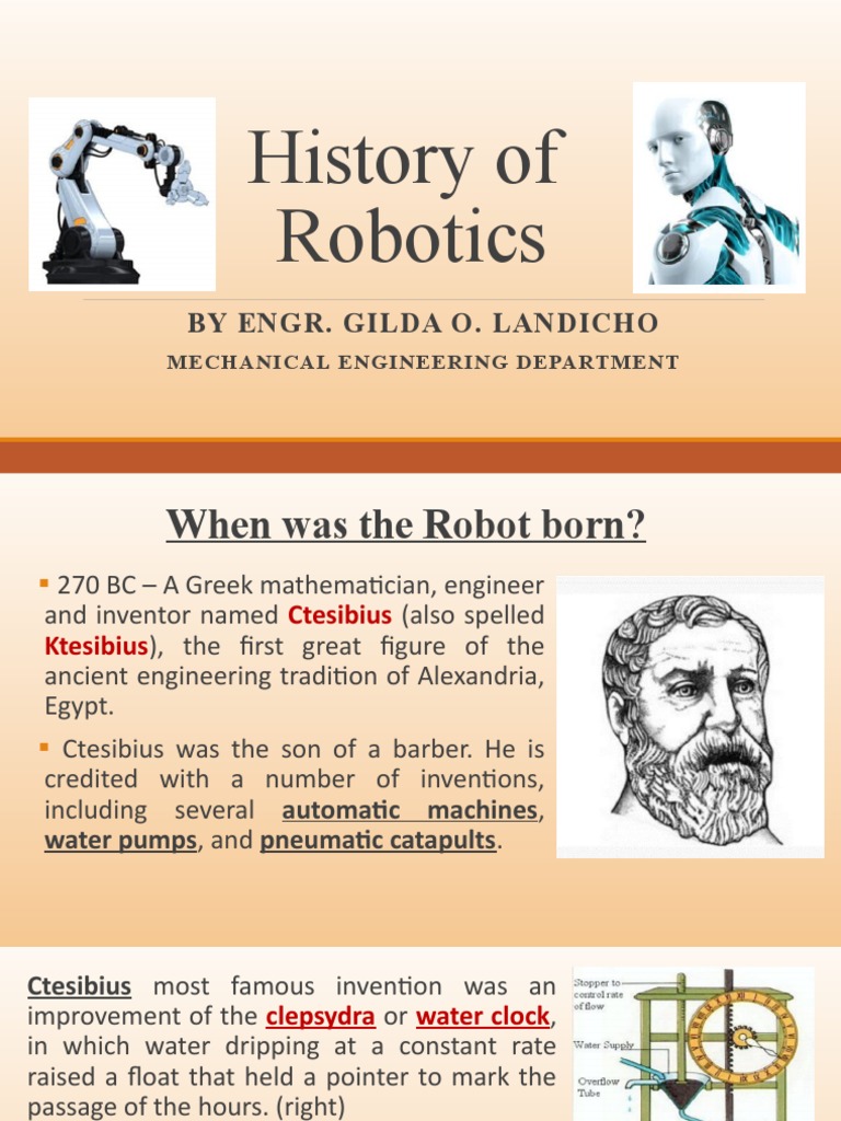 History of Robotics Evolution | PDF | Robot | Robotics