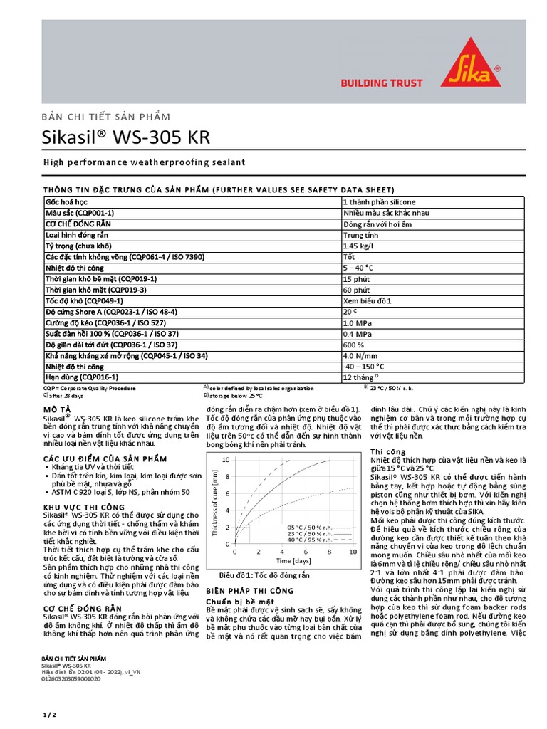 Sikasil Ws 305 KR | PDF