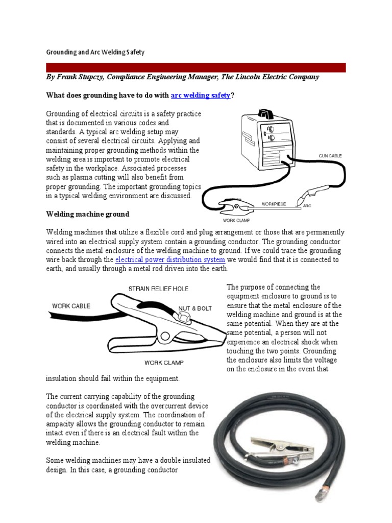 Grounding and Arc Welding Safety | PDF | Ac Power Plugs And Sockets ...