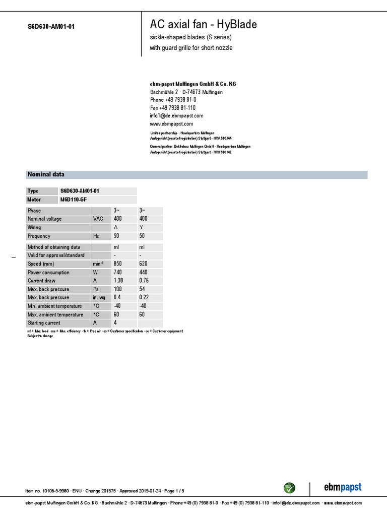 Data Sheet US - S6D630AM0101 KM201575 | PDF | Electric Motor ...