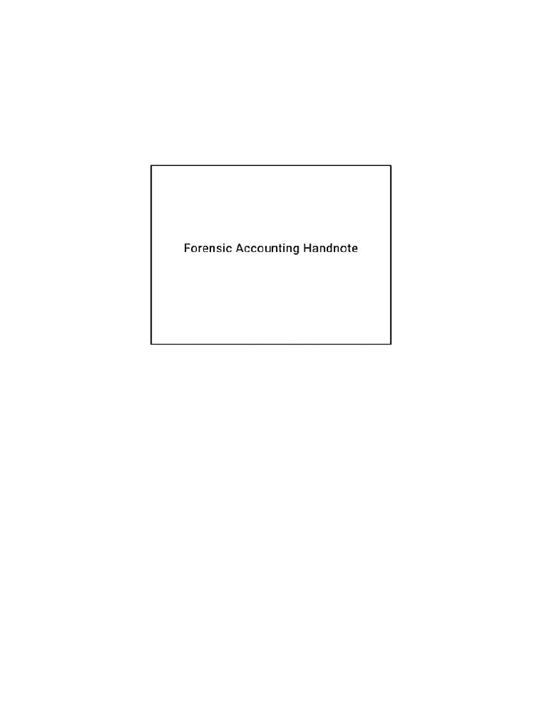 Forensic Accounting 4 | PDF