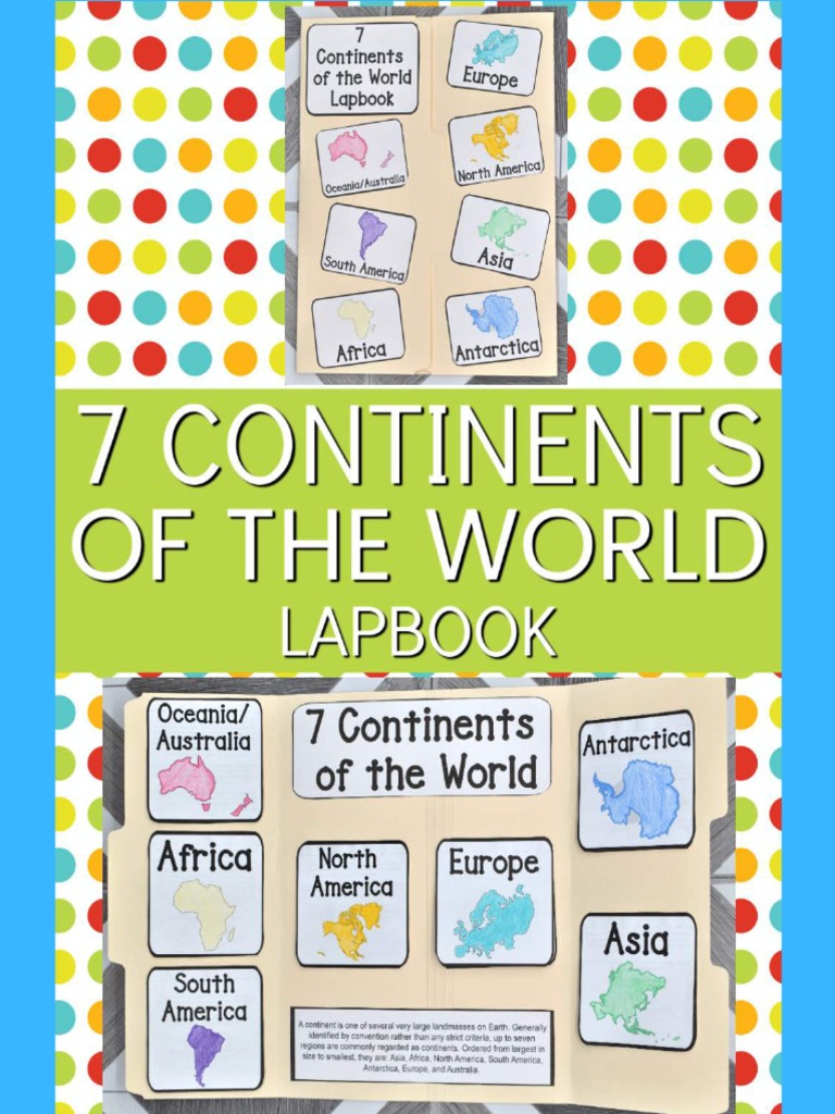 7 Continent Lapbook 2020 | PDF
