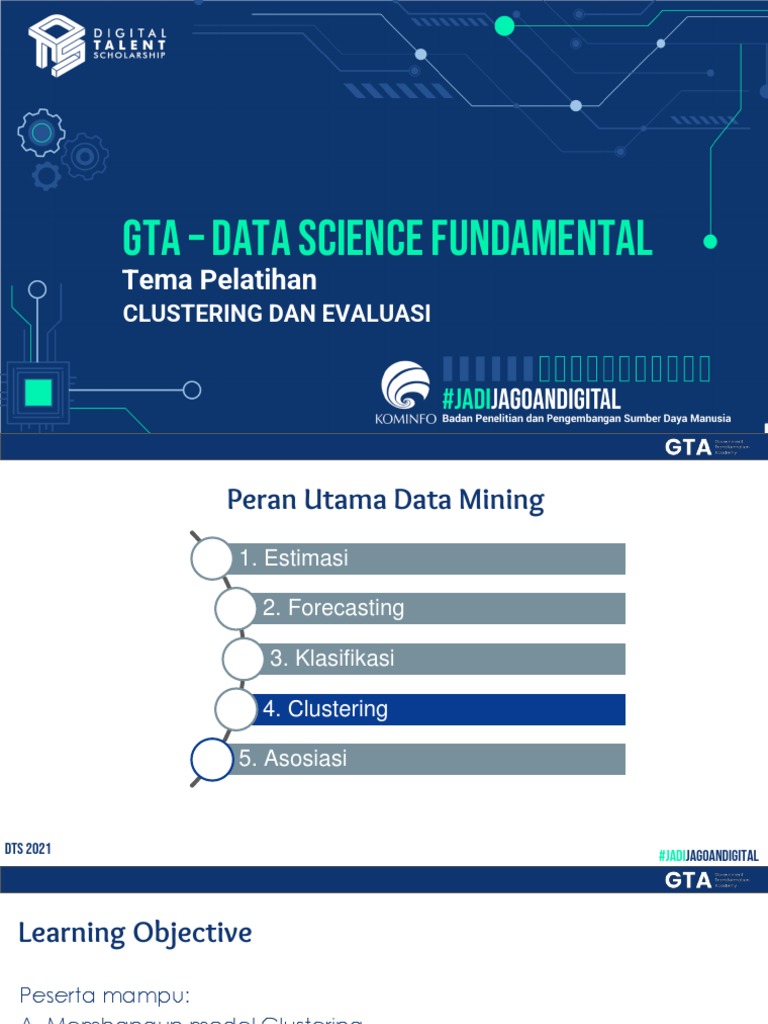 Clustering Dan Evaluasi | PDF | Cluster Analysis | Data Mining