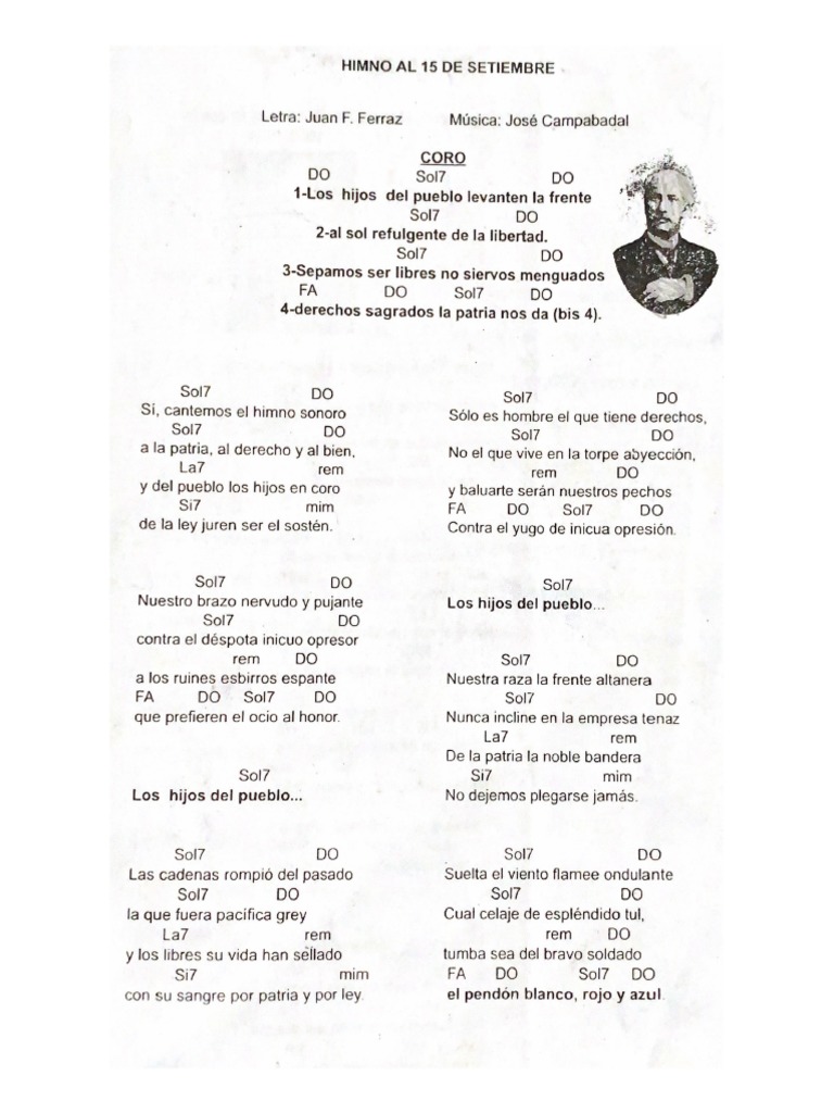 Himno Al 15 de Setiembre | PDF