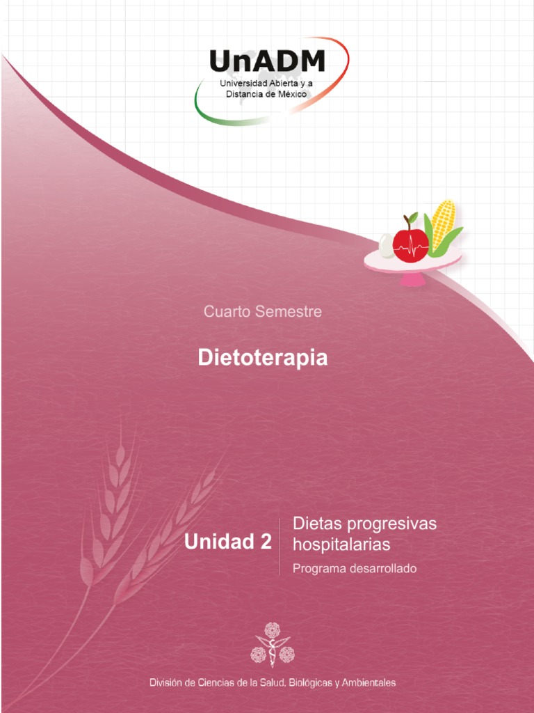 Dietoterapia GUIA UNADM | PDF | Dieta | Alimentos