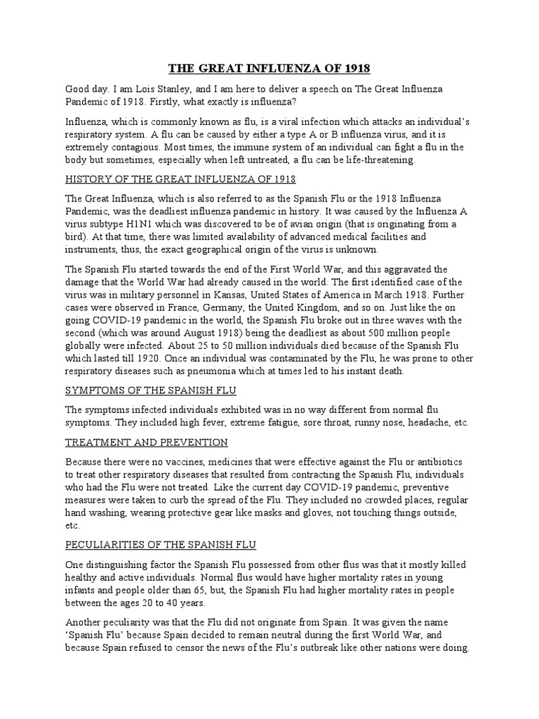 The Great Influenza of 1918 | PDF | Influenza | Pandemic