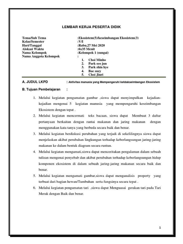 Format LKPD Integrated Fix | PDF