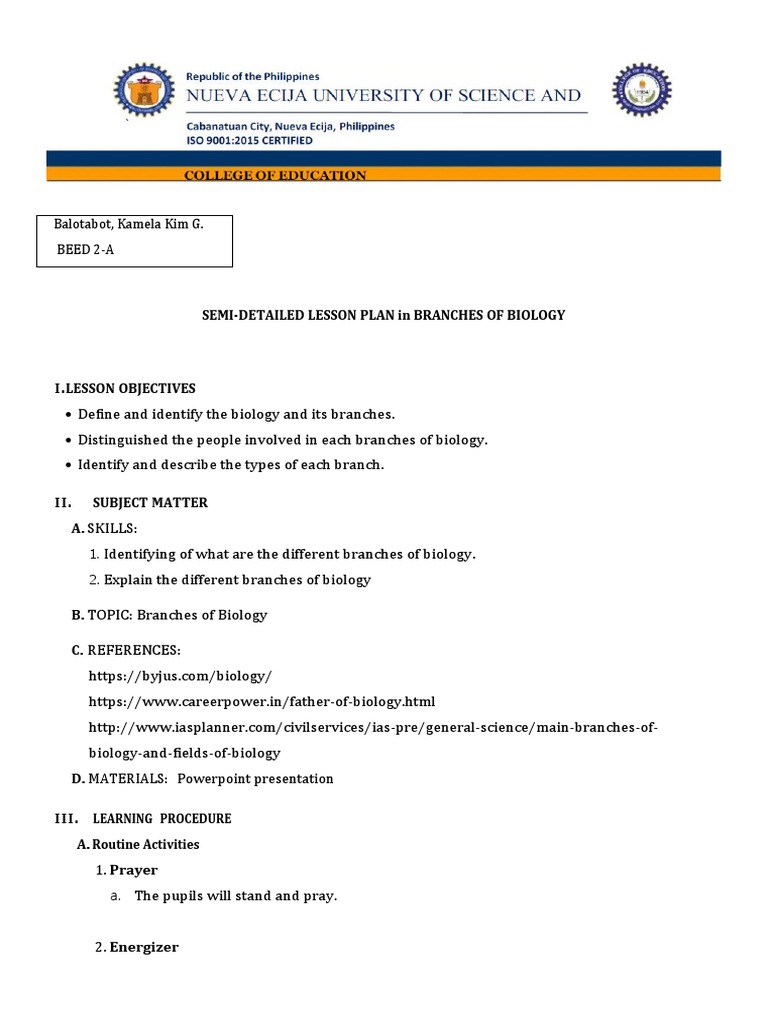 Branches of Biology Explained | PDF | Zoology | Ecosystem