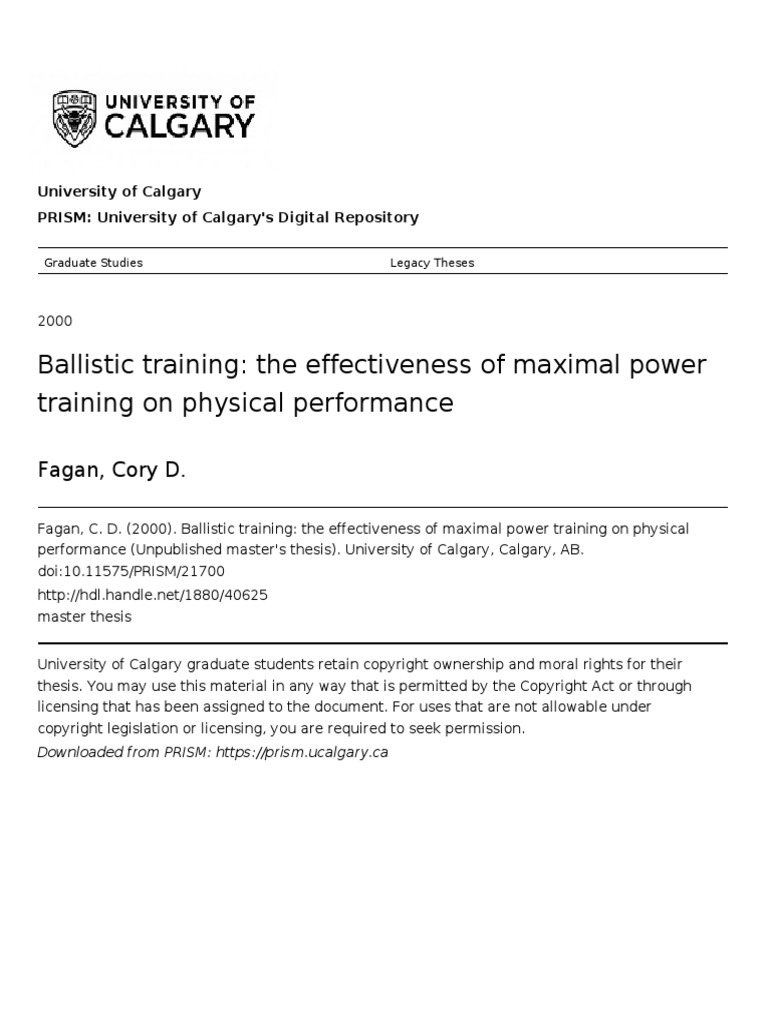 Ballistic Training | Download Free PDF | Skeletal Muscle | Motor Neuron