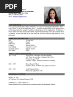 Resume & PRC License | PDF | Nursing | Occupational Safety And Health