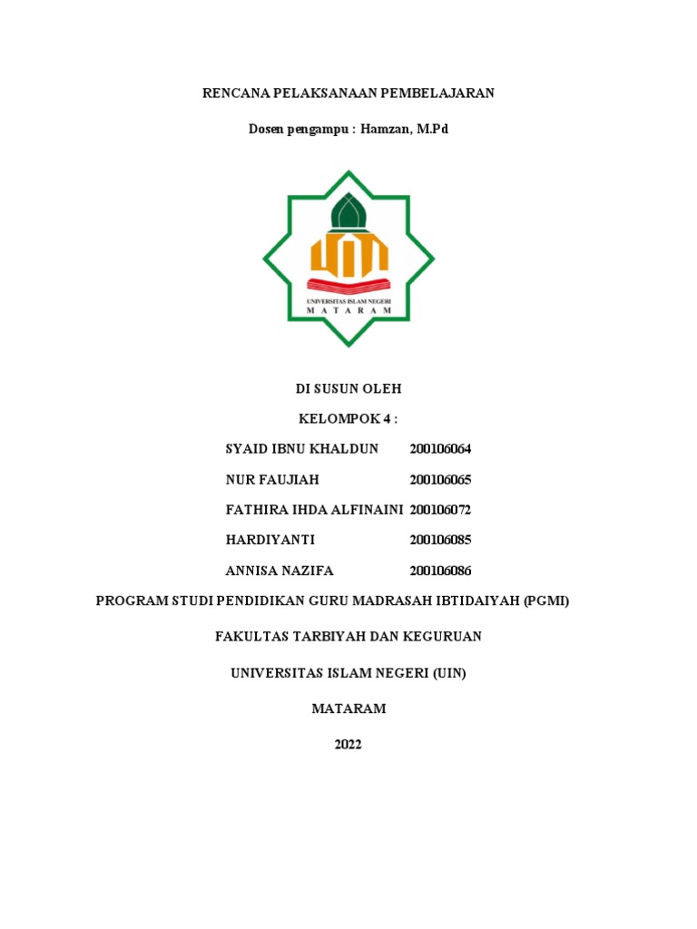 RPP Pembelajaran Ipa-Kelompok 4 | PDF