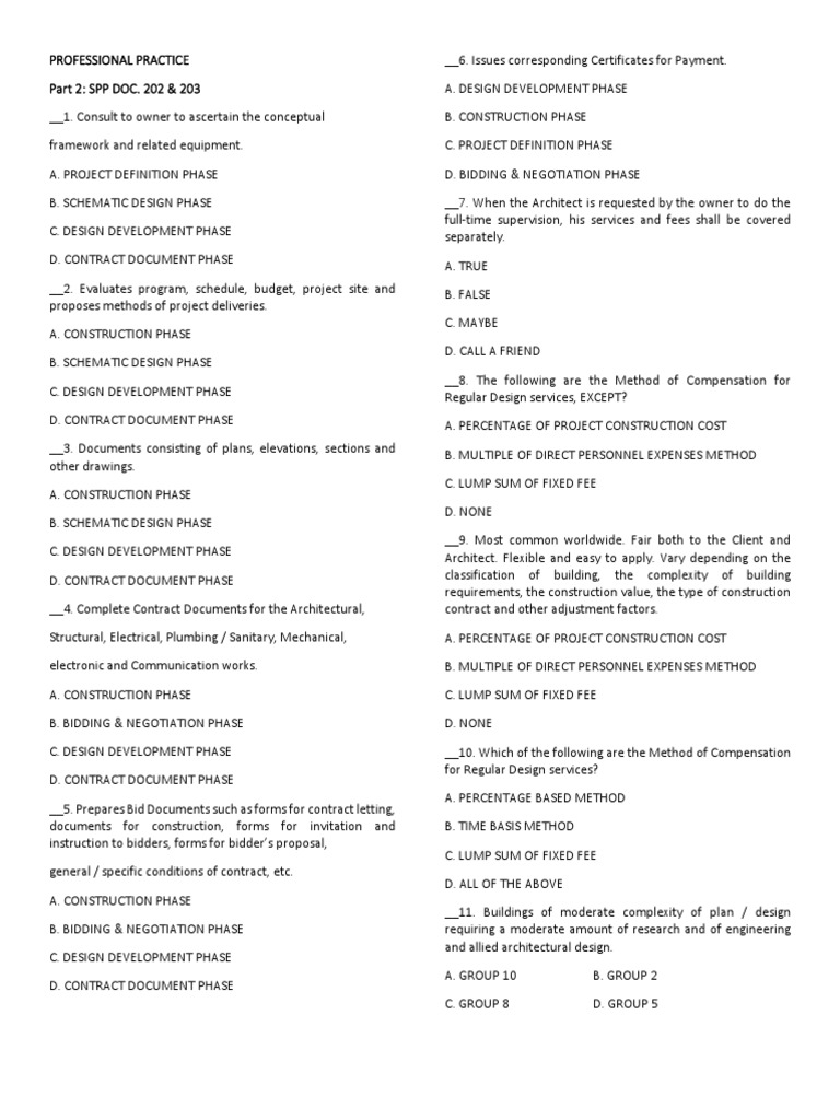 Professional Practice - 2 | PDF | Architect | Design