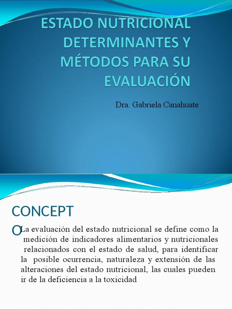 Evaluacion Estado Nutricional | PDF