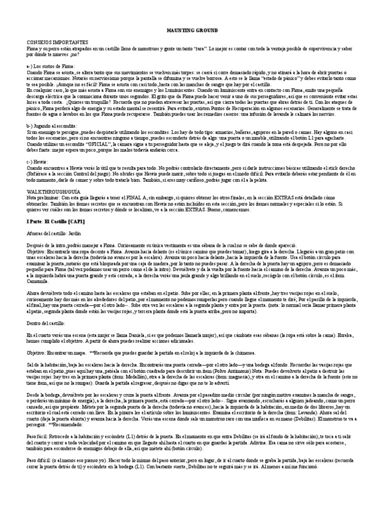 Haunting Ground | PDF