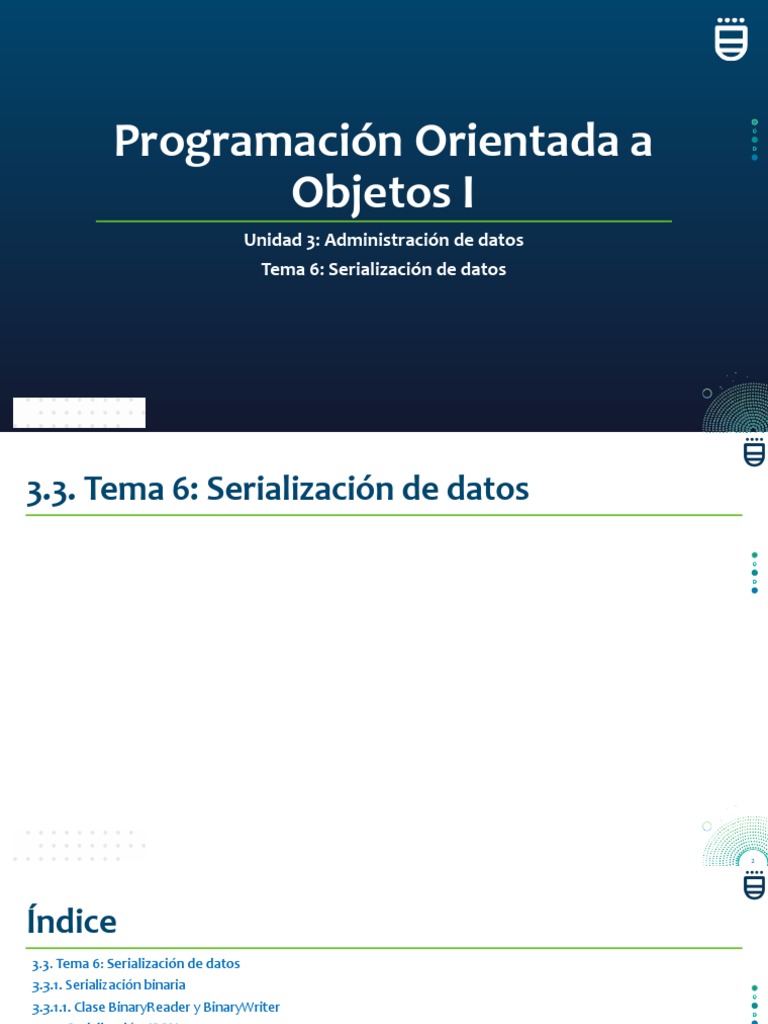 PPT 2022 03 U03 T06 Programación Orientada A Objetos I (1892 ...