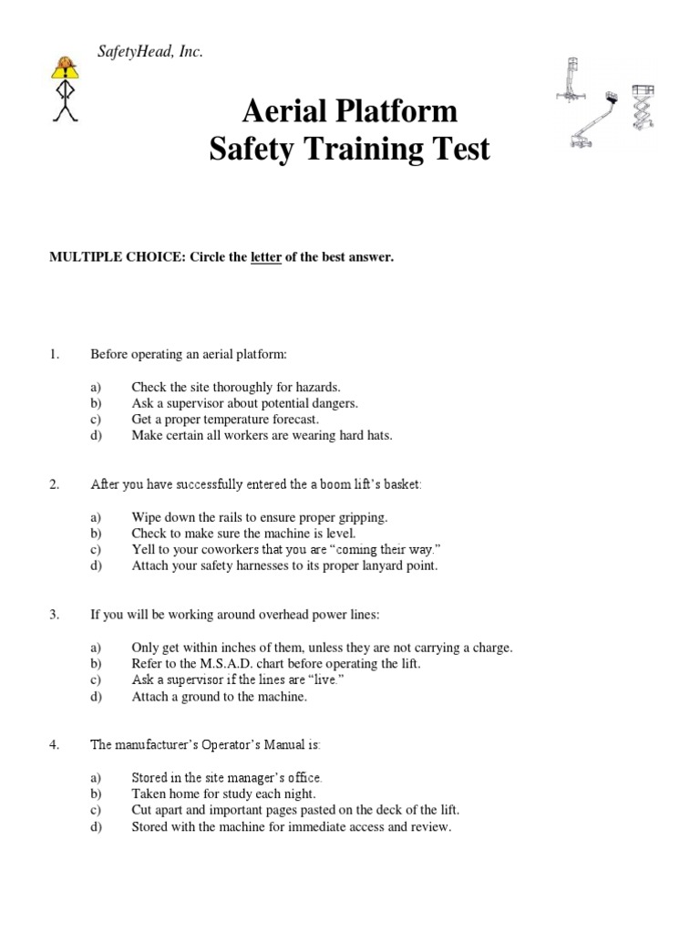 Manlift Question | PDF | Elevator | Transport