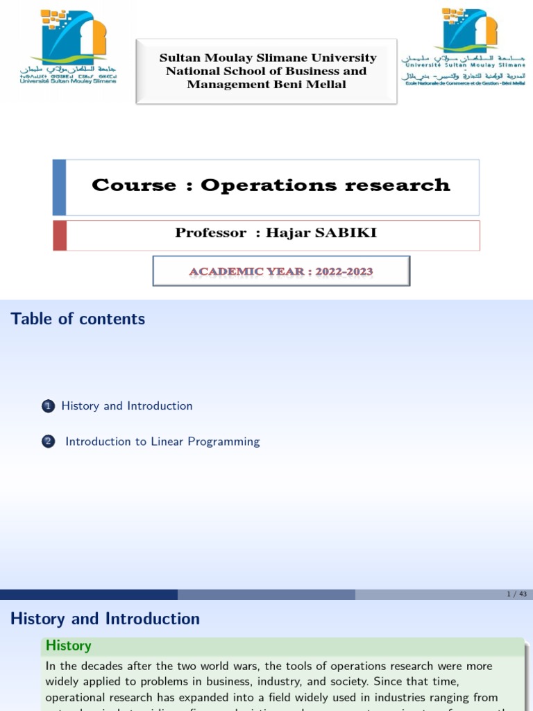 Operations Research Course Suite-2022 | PDF | Linear Programming ...