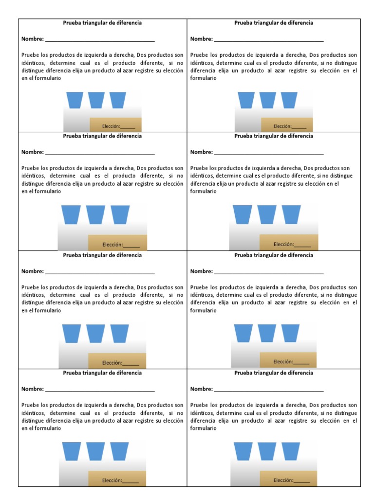 Formato de Prueba Triangular de Diferencia | PDF