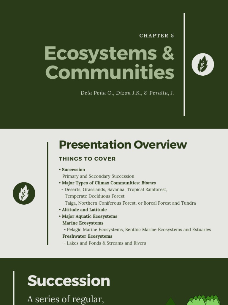 Chapter 5 Ecosystems and Communities | PDF | Forests | Oceans