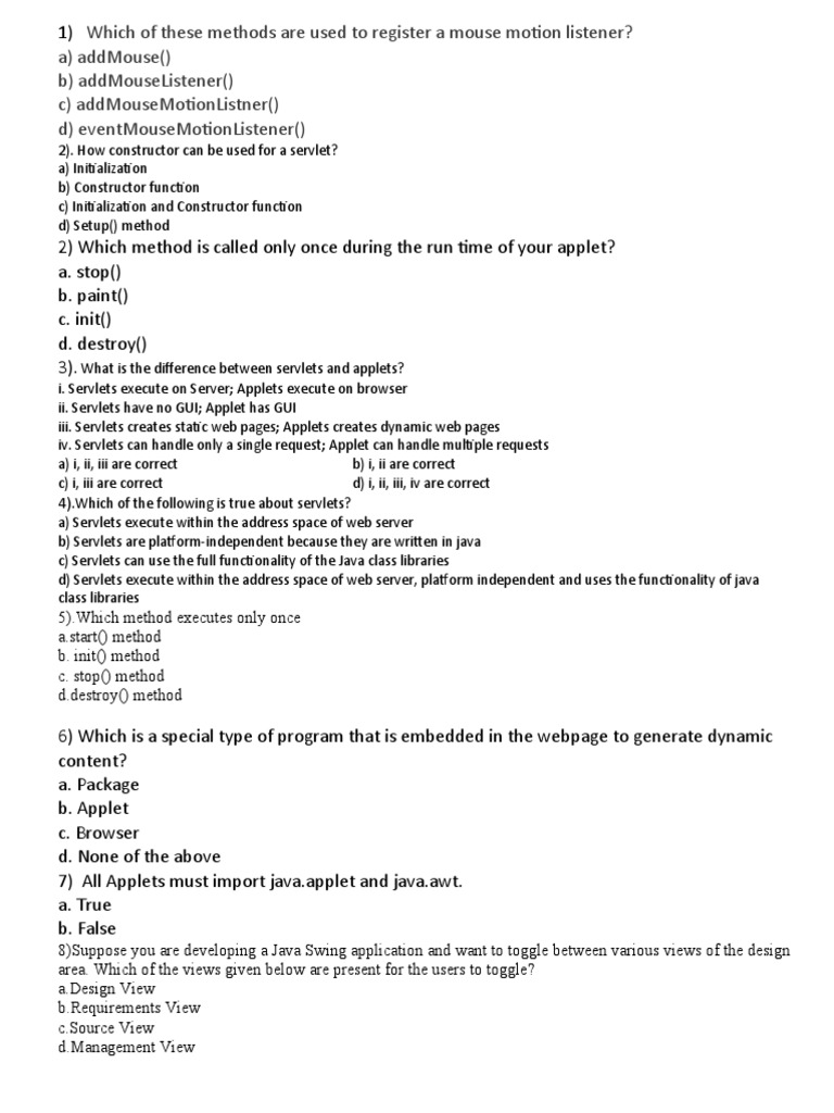 Ajp Question Bank Pdf Java Programming Language Programming Paradigms