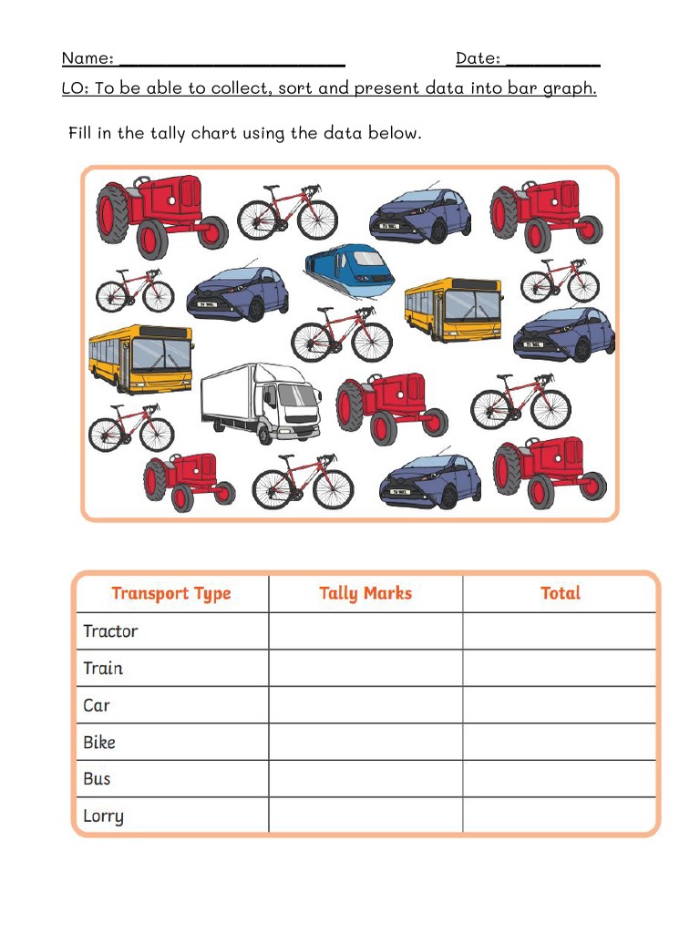 Year 2 Statistics Worksheet | PDF