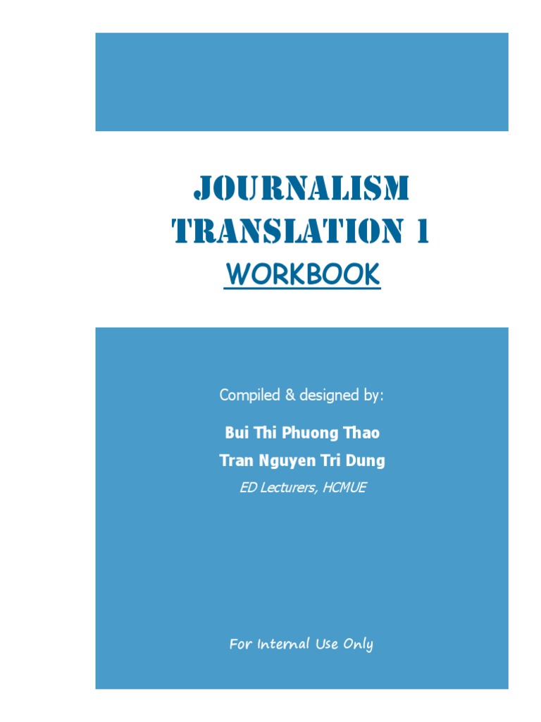 Journalism Translation Workbook | PDF | Ellipsis | Translations