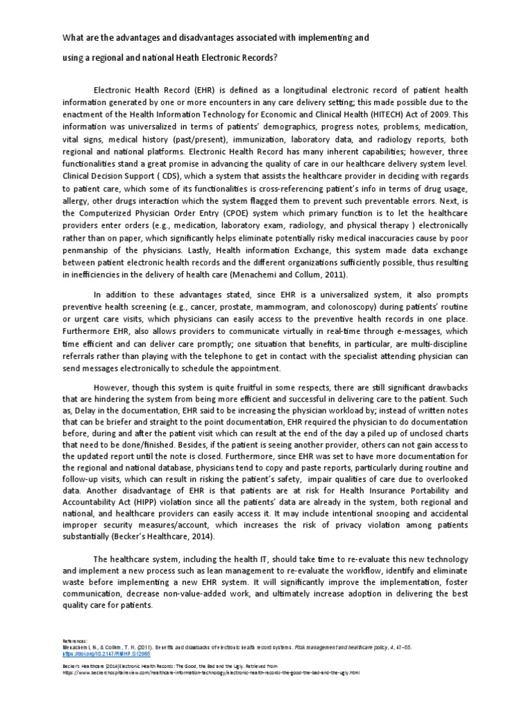 Electronic Health Record Journal 4 | PDF | Electronic Health Record ... Electronic Health Record Journal 4 | PDF | Electronic Health Record ...