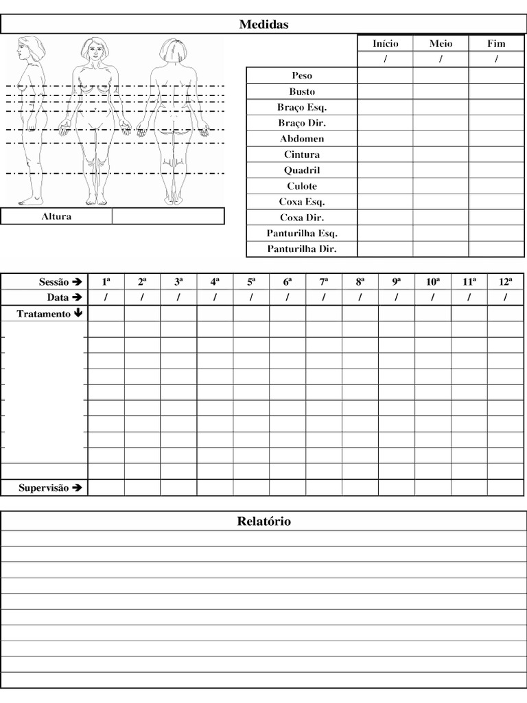 Ficha de Anamnese Corporal | PDF