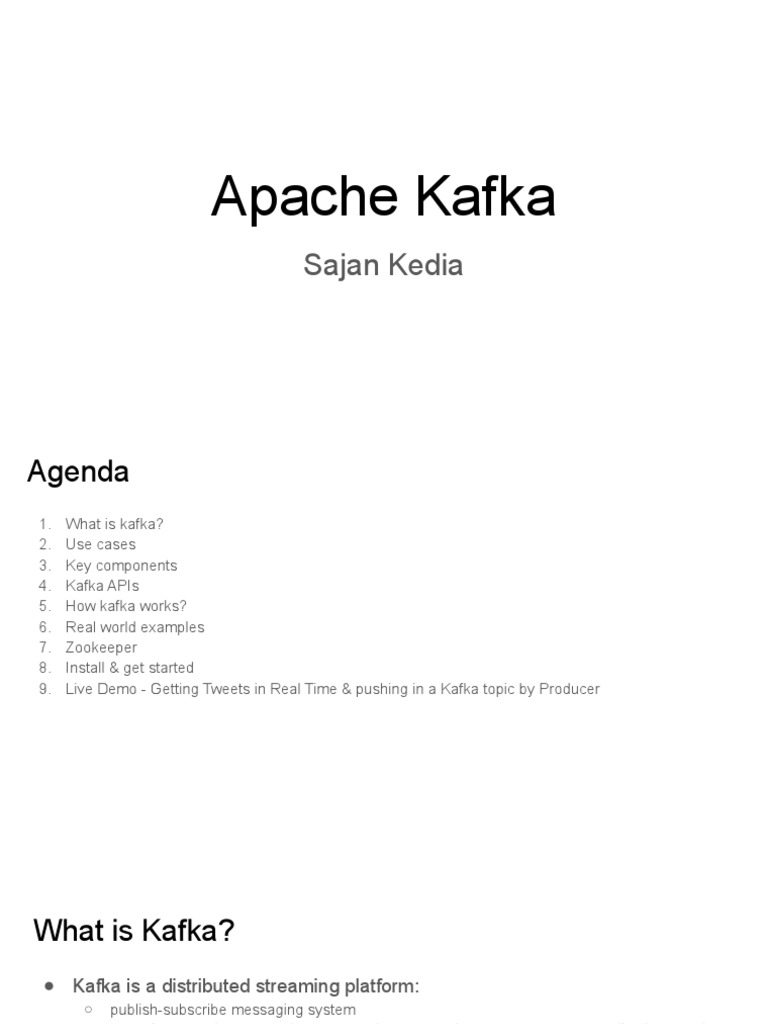Kafka | PDF | Distributed Computing Architecture | Concurrent Computing