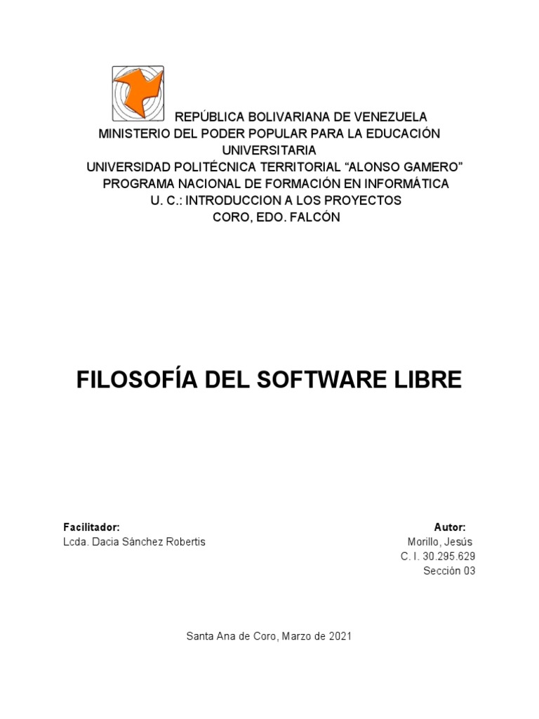 Filosofía del Software Libre (Jesús Morillo) | PDF | Software libre | Software