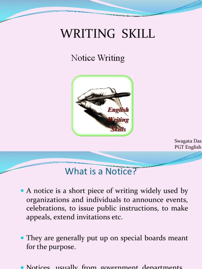NOTICE Writing PPT Modified | PDF