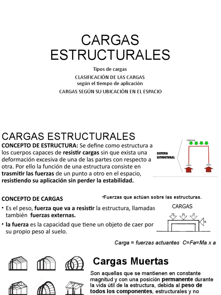 Guía de Cargas Estructurales | PDF | Fuerza | Peso