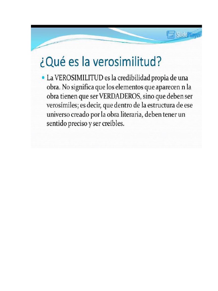 VEROSIMILITUD | PDF