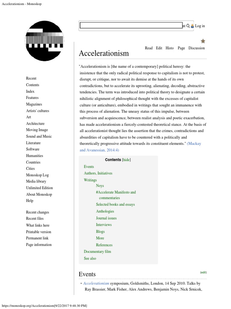 Accelerationism: A Political Heresy | PDF